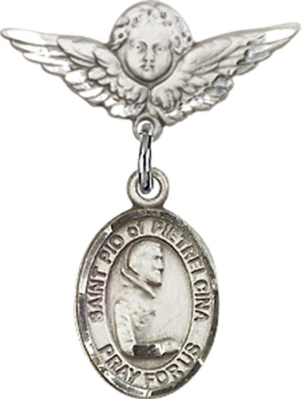 Hail MaryGifts | Jewelry | St Pio Of Pietrelcina Baby Badge 925735 ...